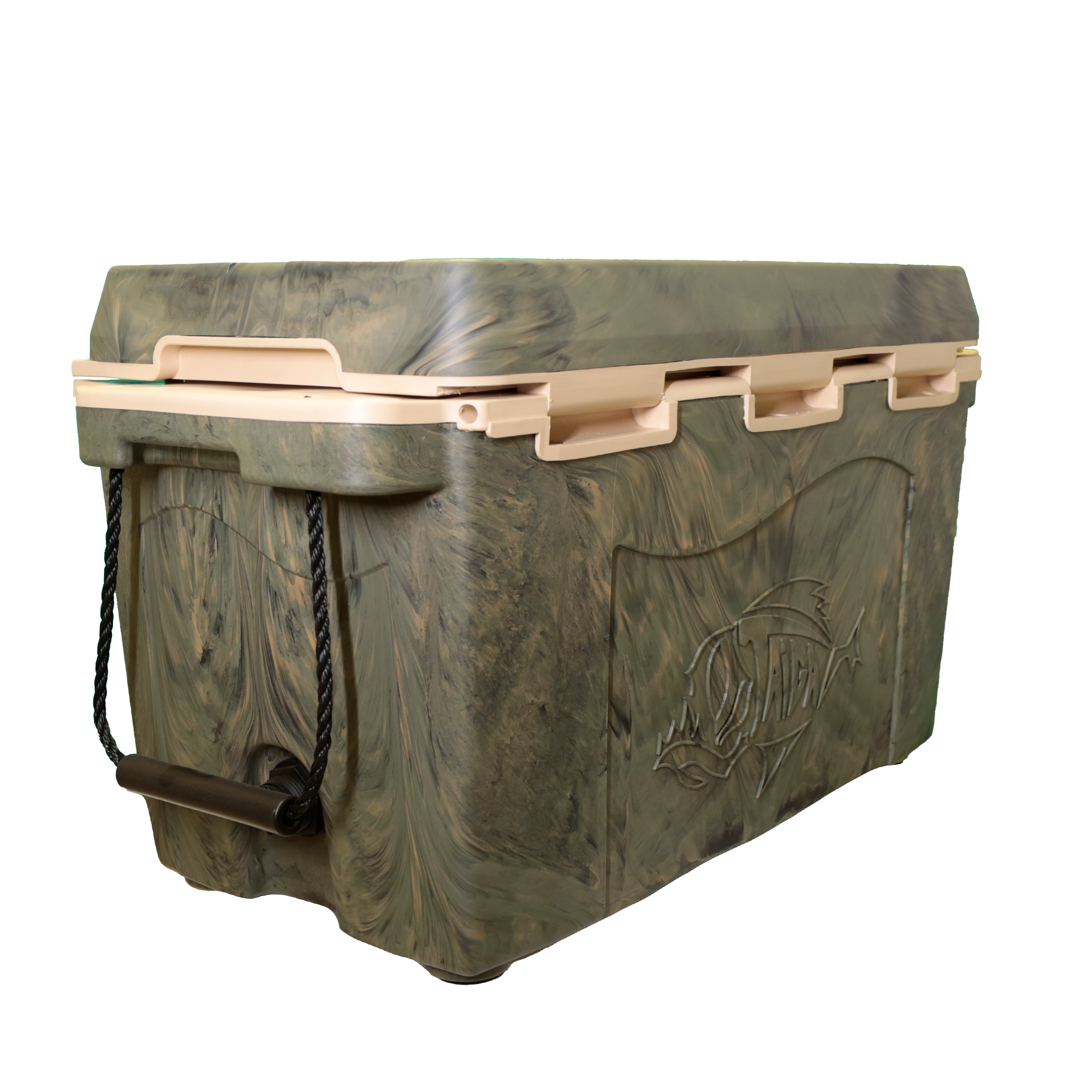 Taiga 55 Qt Woodland Camo Cooler | Large American-Made Ice Chest ...